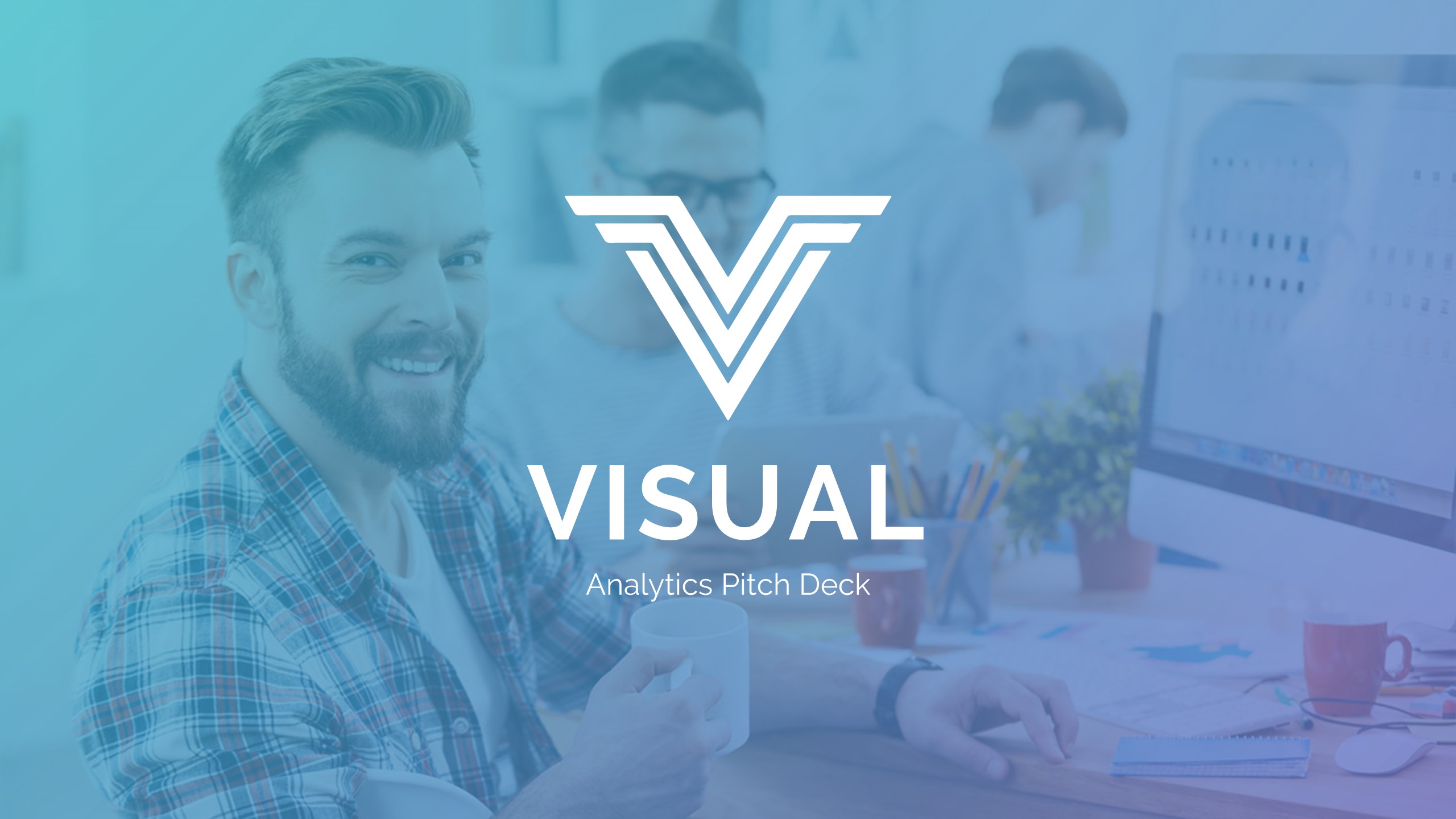 Visual Analytics Pitch Deck Powerpoint Template, Presentation Templates