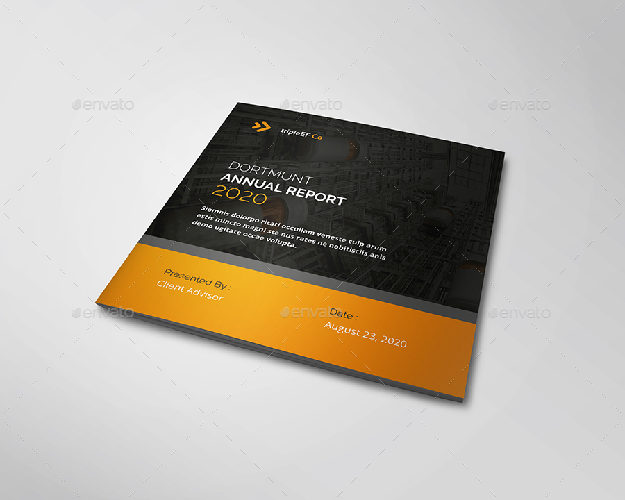 Square Annual Report, Print Templates | GraphicRiver