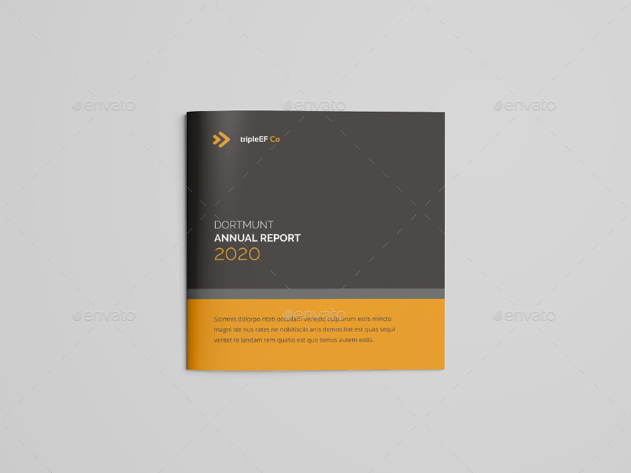 Square Annual Report, Print Templates | GraphicRiver