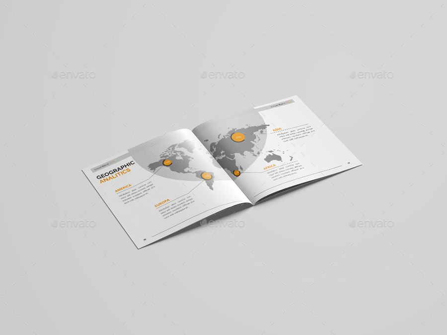 Square Annual Report, Print Templates | GraphicRiver