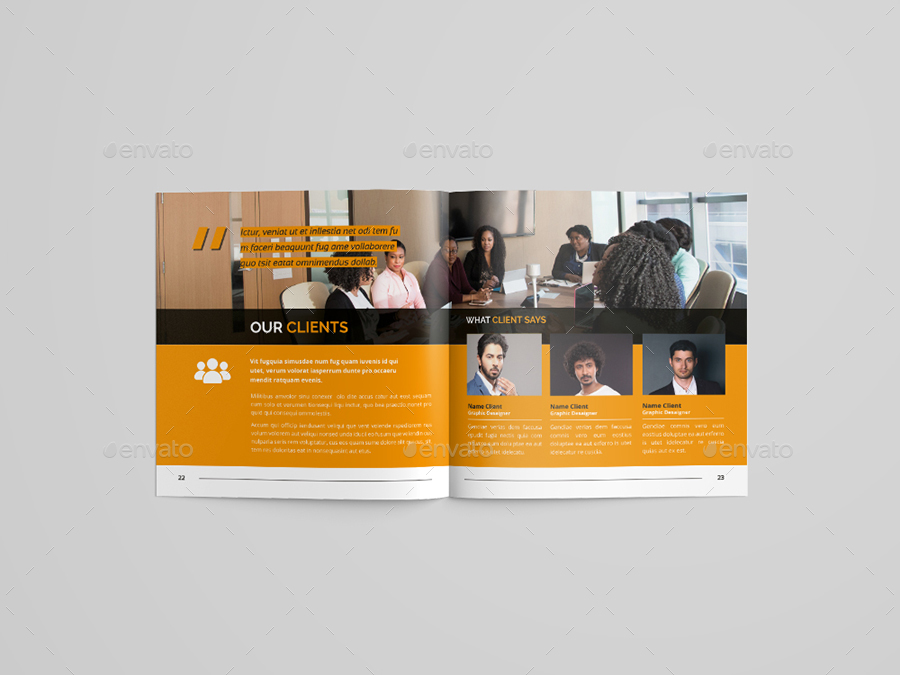 Square Annual Report, Print Templates | GraphicRiver