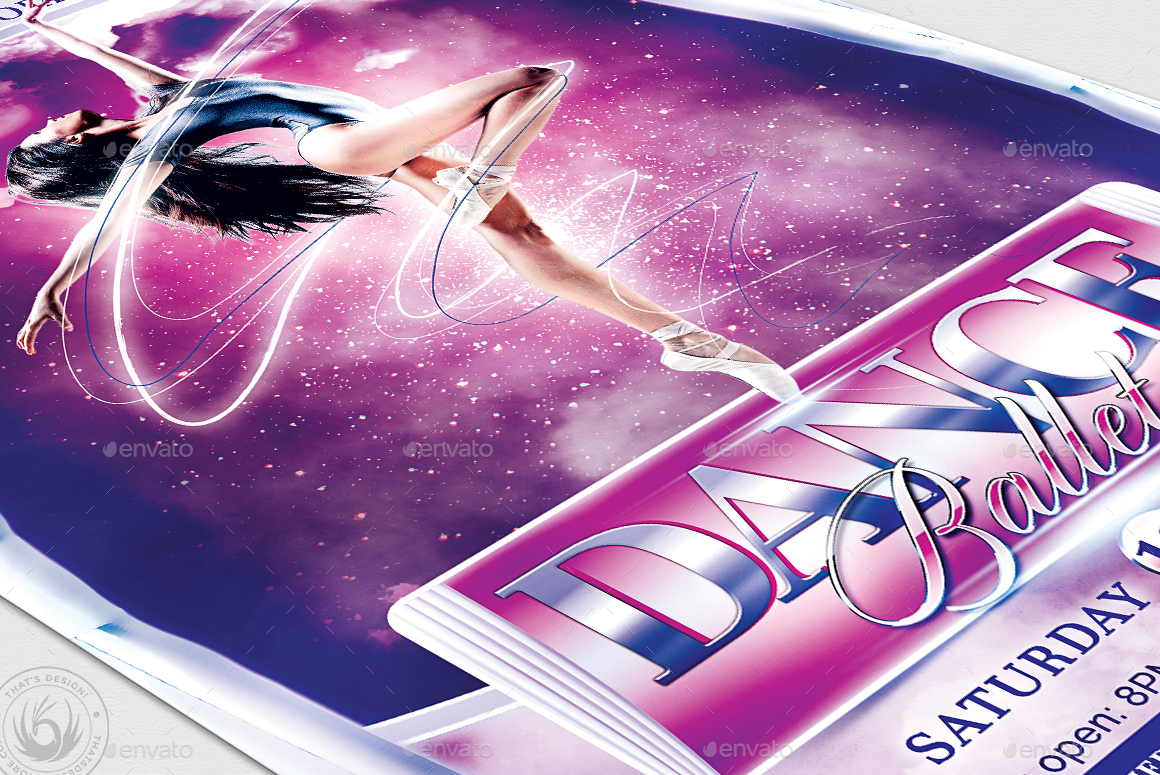 Dance Ballet Flyer Template V1, Print Templates | GraphicRiver