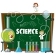 Science Lab Equipment and Blackboard, Vectors | GraphicRiver