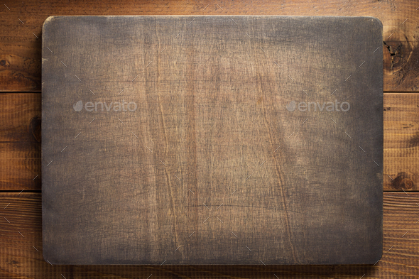 dark sign board at wooden background Stock Photo by seregam | PhotoDune