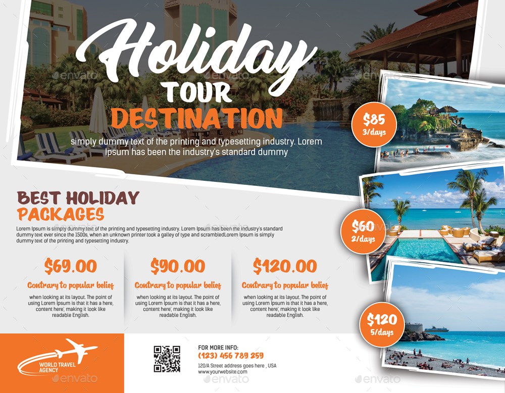 Holiday Tour Flyer, Print Templates | GraphicRiver