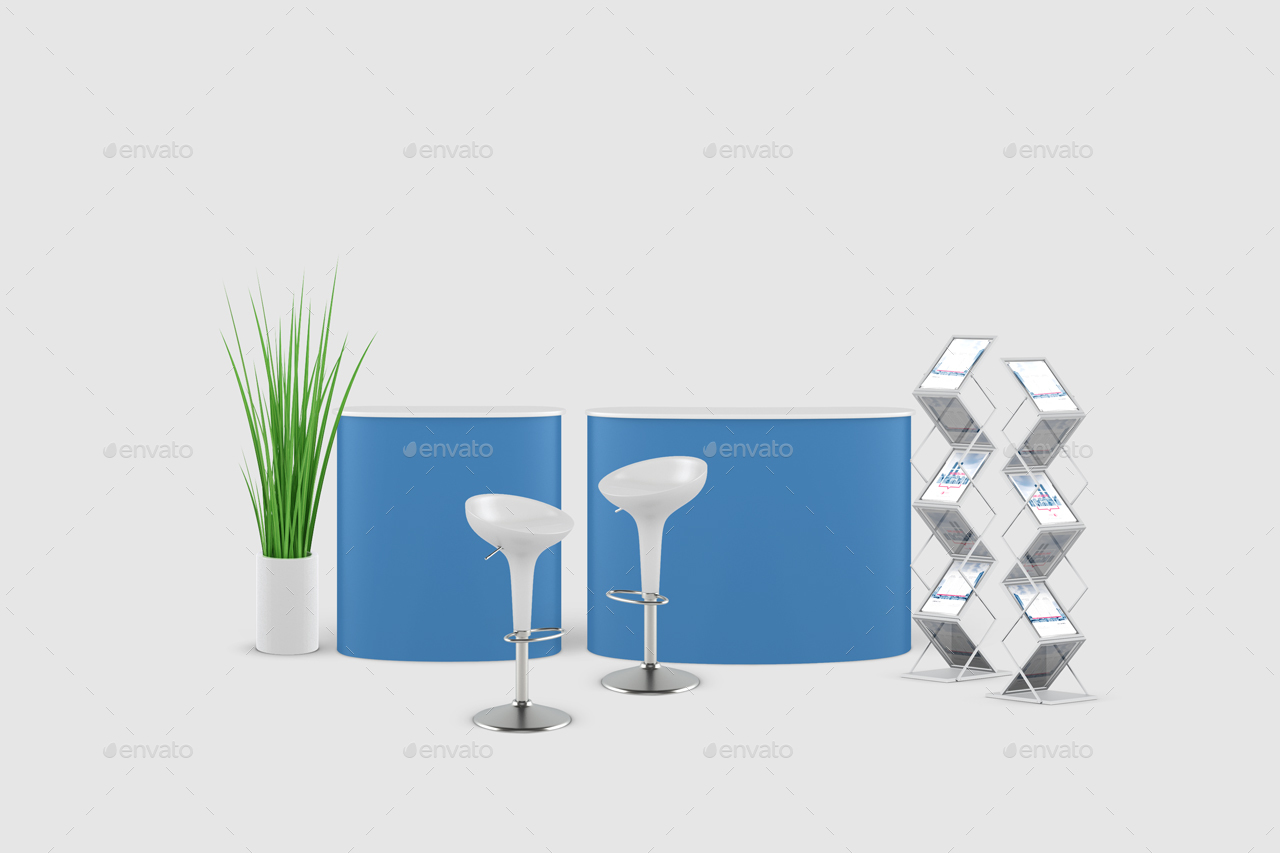 Event Stand / Trade Show Booth Mockup / Pop Up Stand, Graphics ...