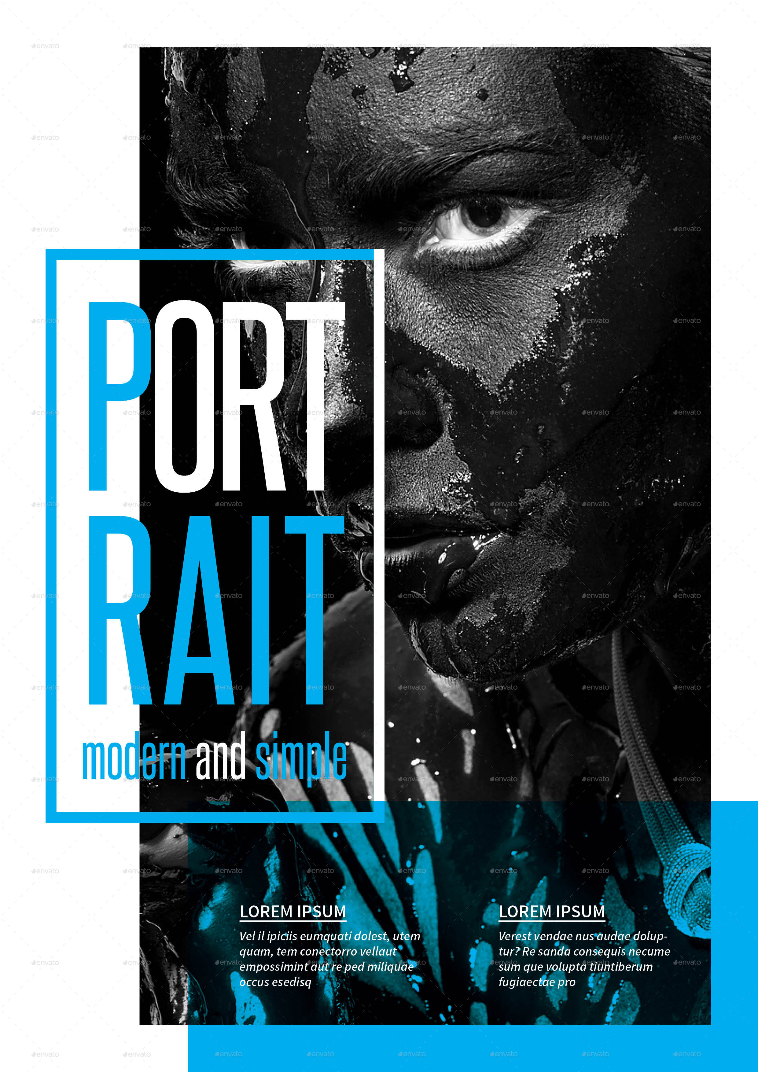 Portrait Magazine Template, Print Templates | GraphicRiver