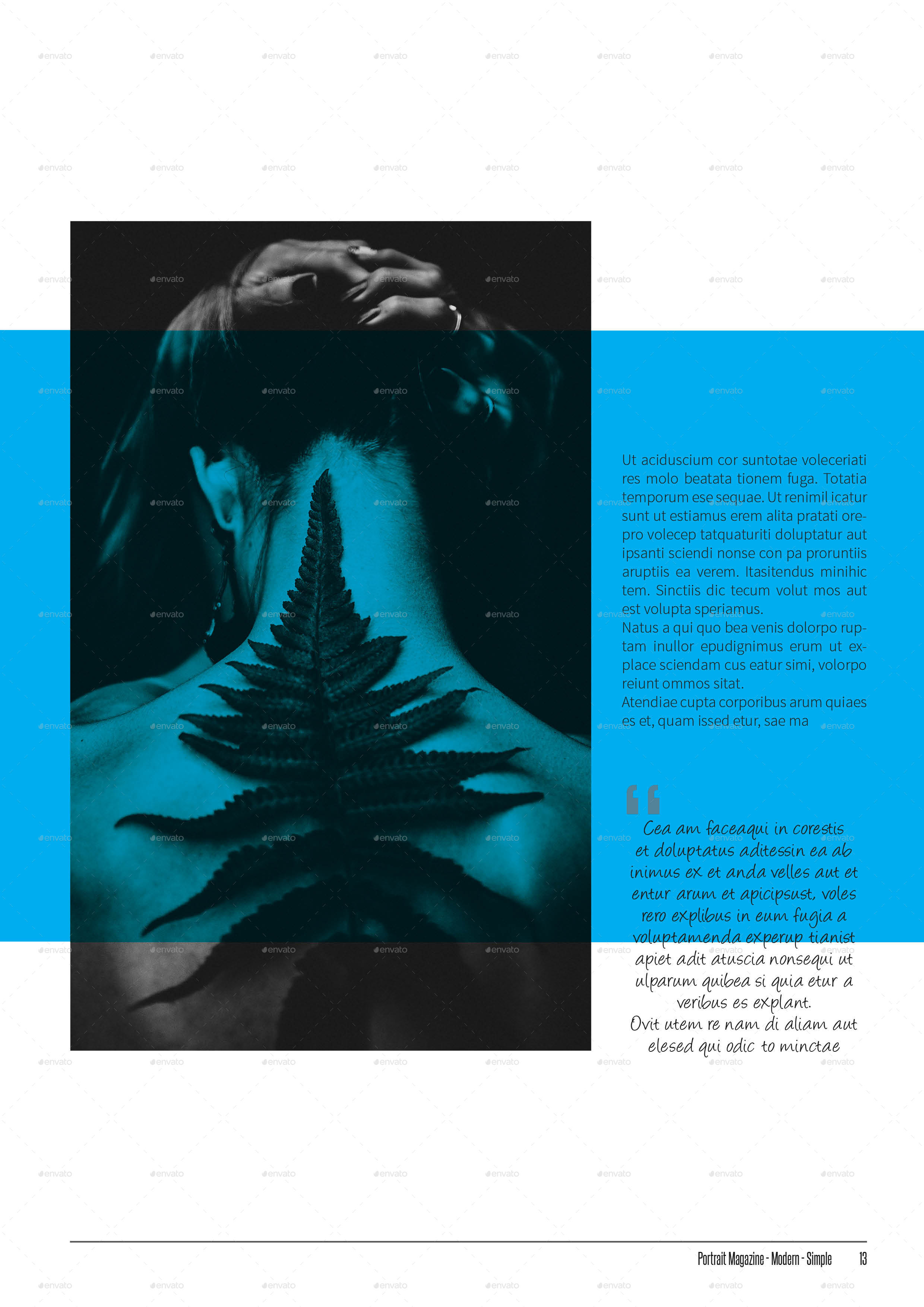 Portrait Magazine Template, Print Templates | GraphicRiver