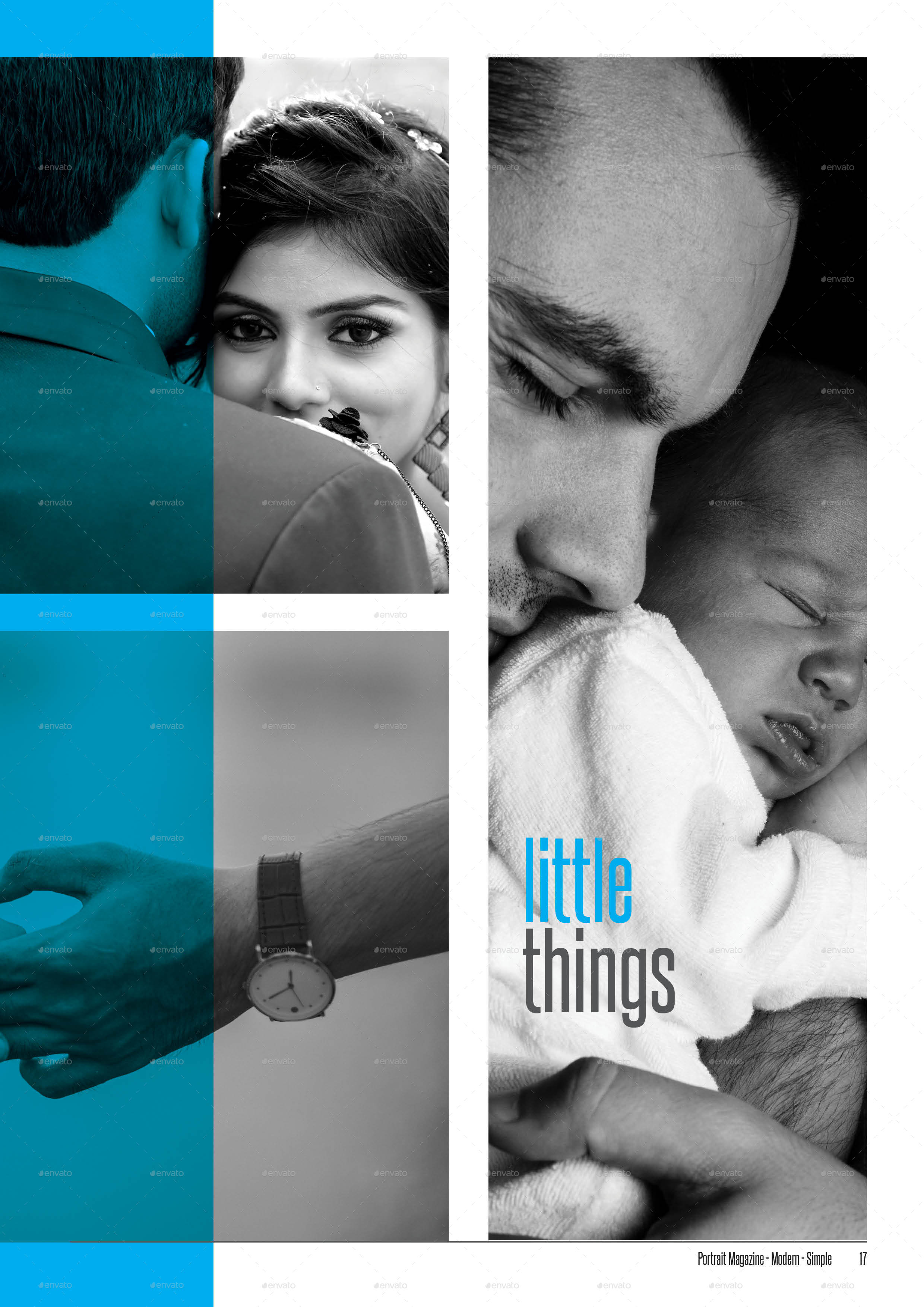 Portrait Magazine Template, Print Templates | GraphicRiver