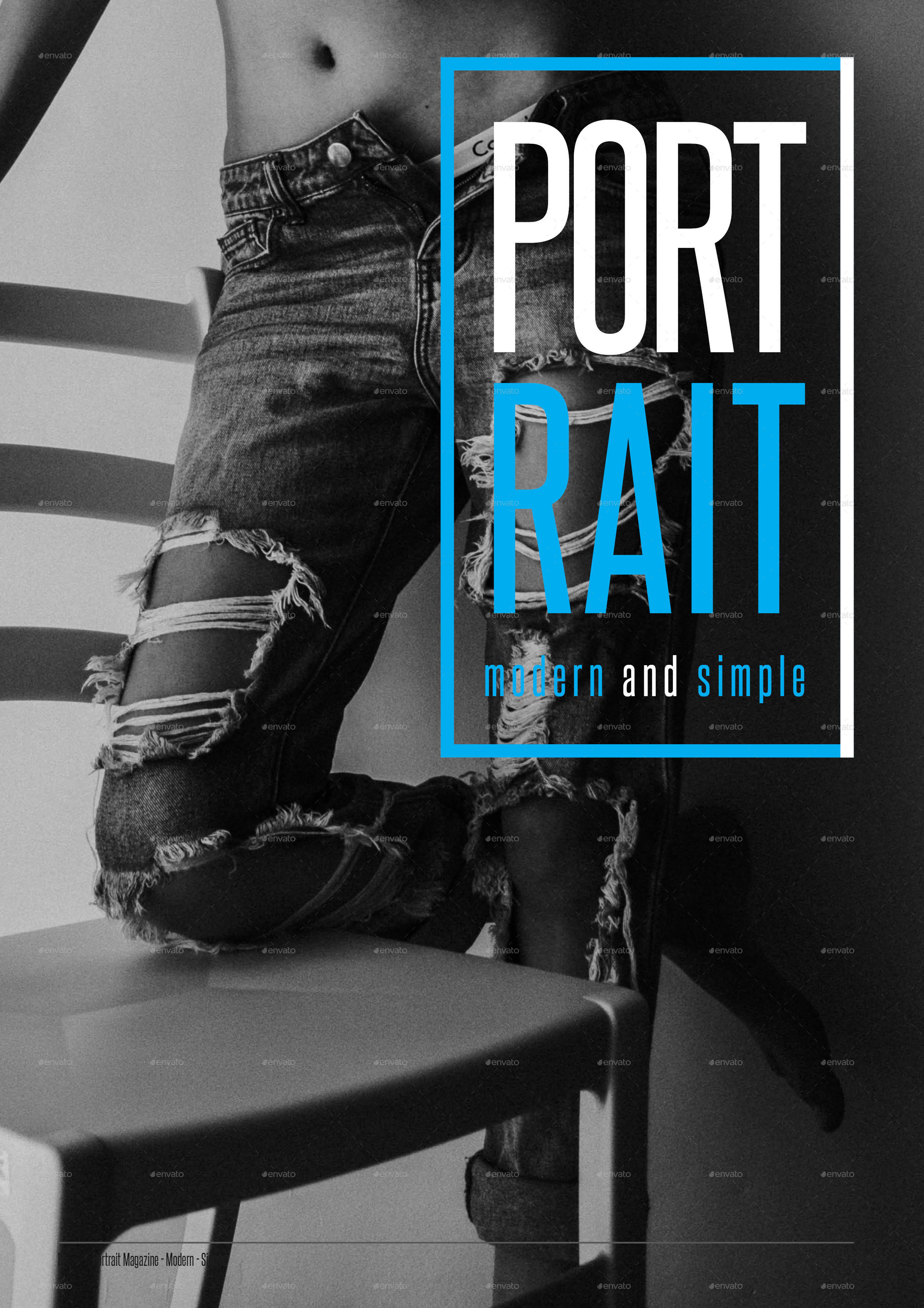 Portrait Magazine Template, Print Templates | GraphicRiver