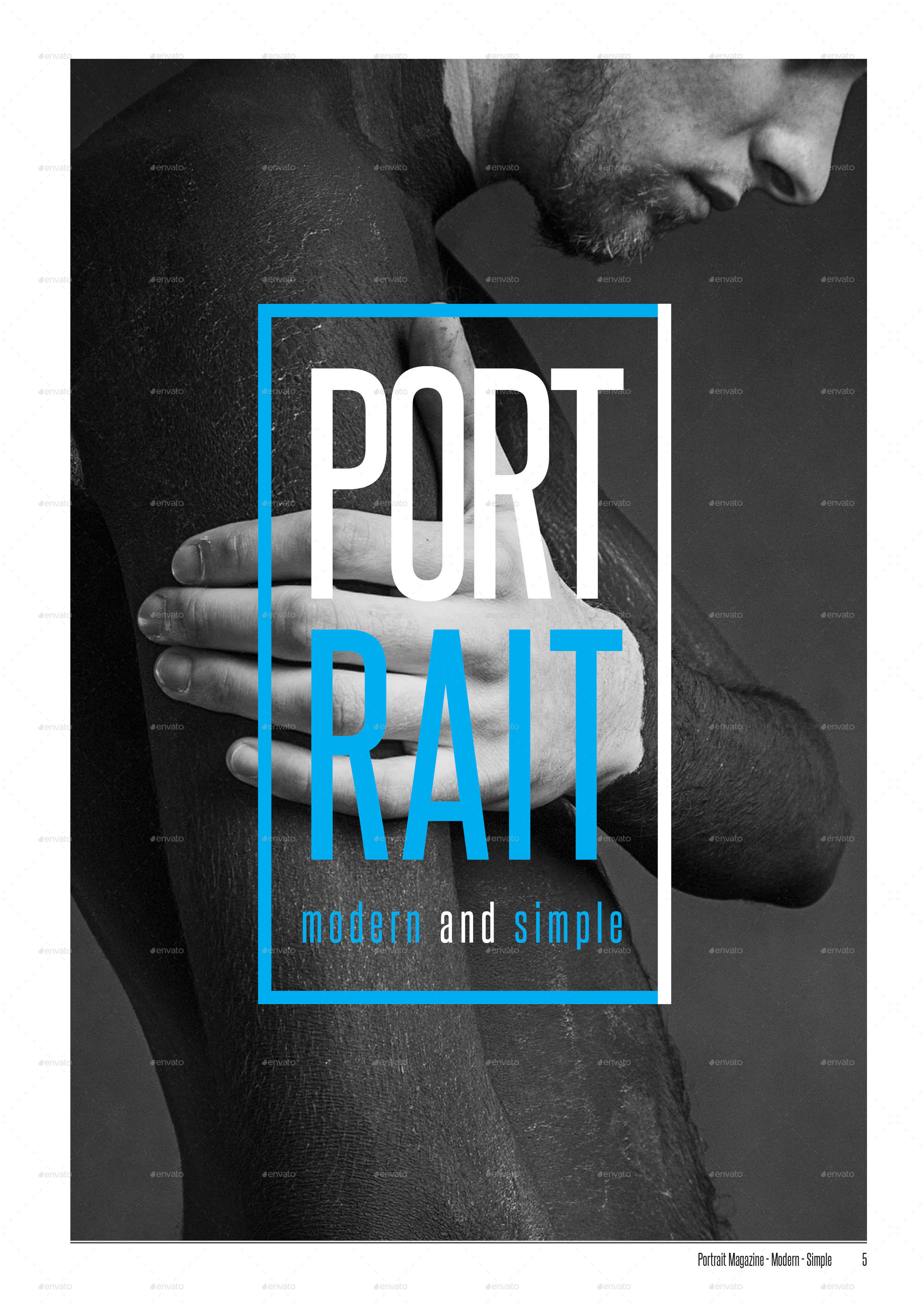 Portrait Magazine Template, Print Templates | GraphicRiver
