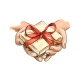 Female Hands Holding a Small Gift Wrapped with Red, Vectors | GraphicRiver