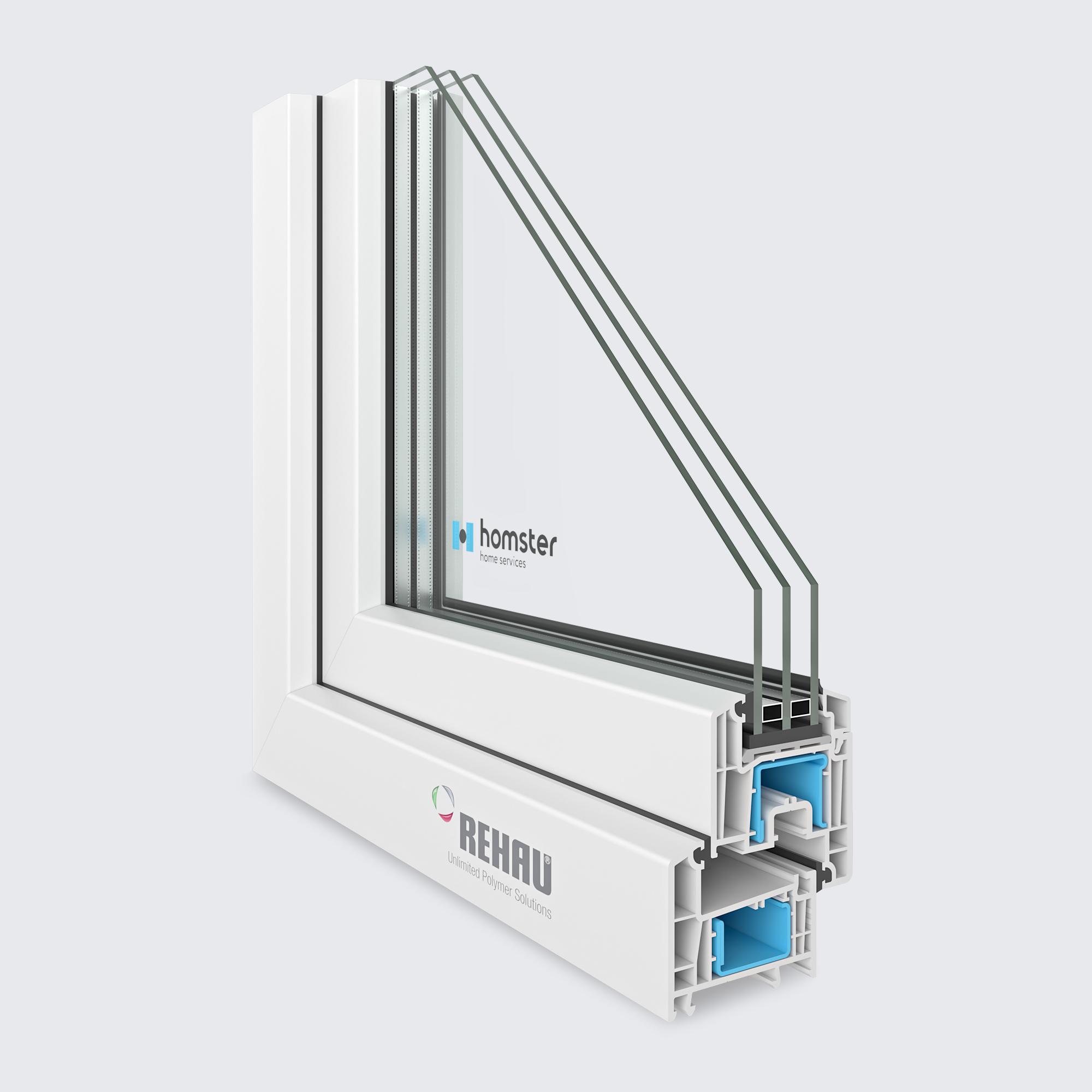 4 Rehau Window profiles by RensiCG | 3DOcean