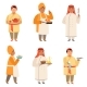 Traditional Cook Characters. Chef at Different, Vectors | GraphicRiver