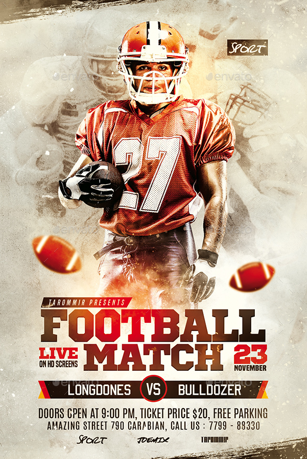 Football Menu Templates - Sfiveband.com