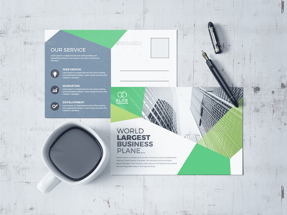 Post Card Design, Print Templates | GraphicRiver