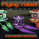 Flying Robot 2D Sprites, Game Assets | GraphicRiver