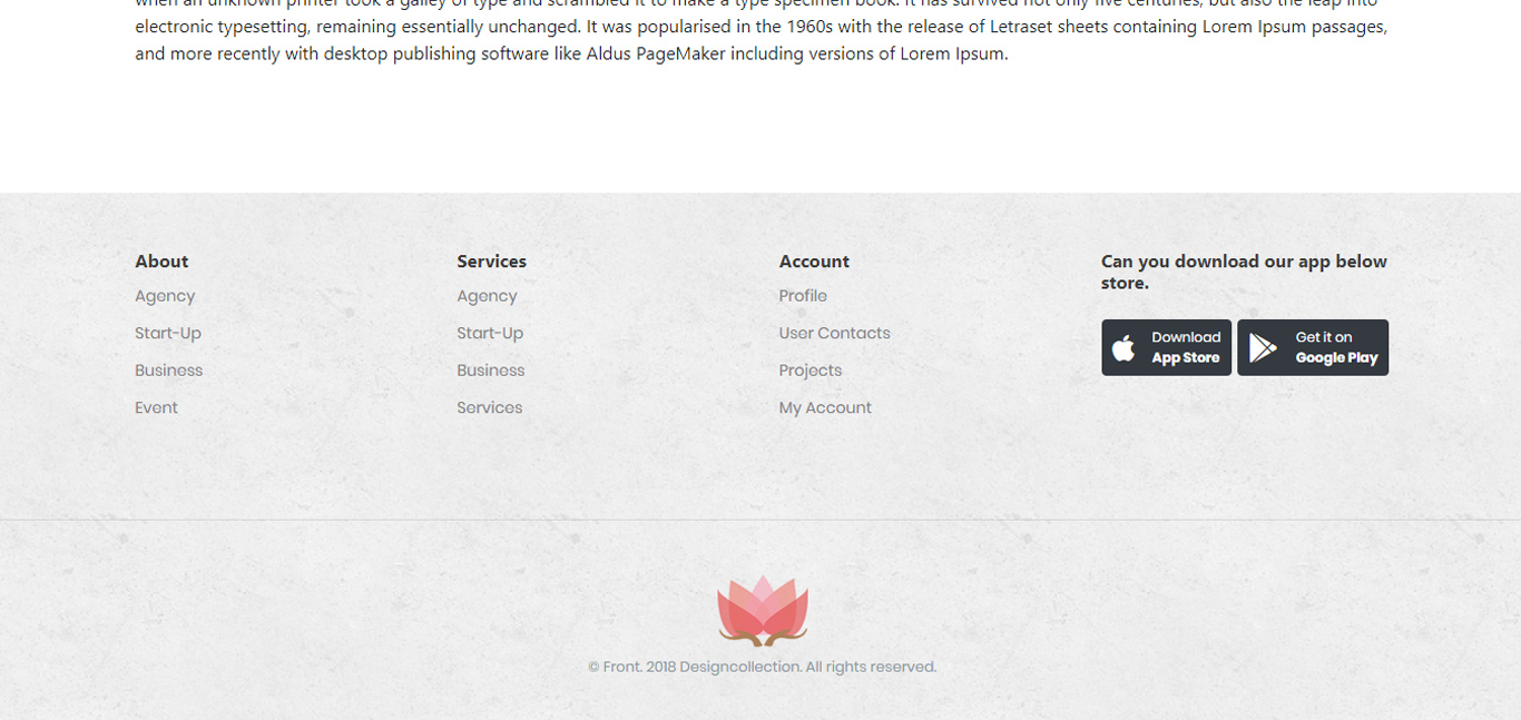 Footer - Bootstrap 4 Footer Design by Designcollection | CodeCanyon