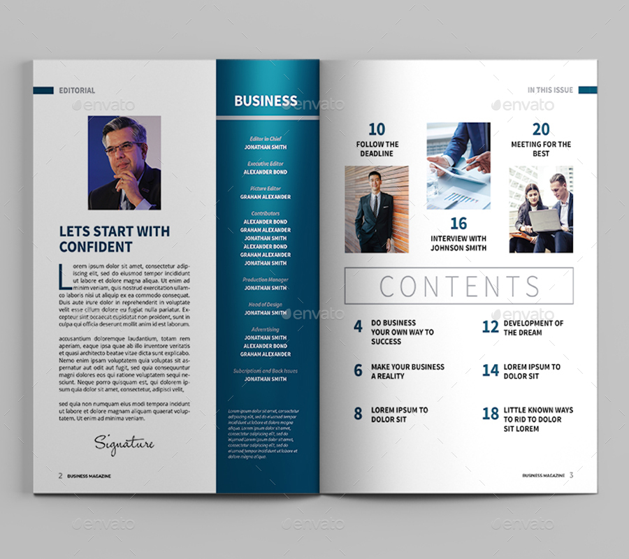 Business Magazine, Print Templates | GraphicRiver