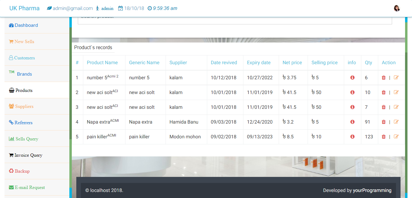 Pharmacy Management System, bootstrap POS CMS by nazrul2013 | CodeCanyon