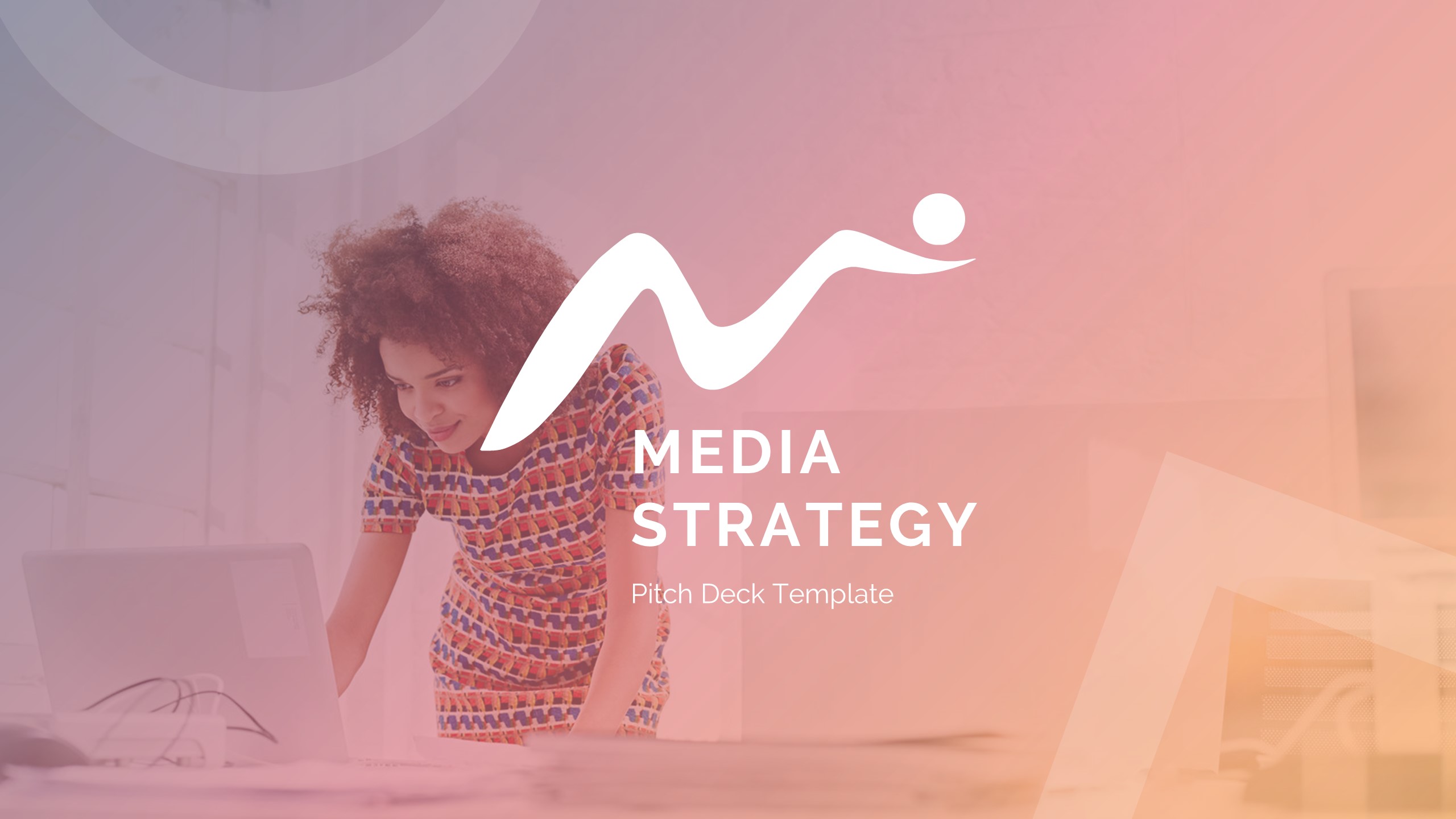 Media Strategy Pitch Deck Powerpoint Template, Presentation Templates