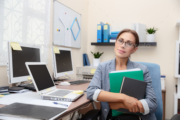 Business woman at work Stock Photo by Anna_Om | PhotoDune