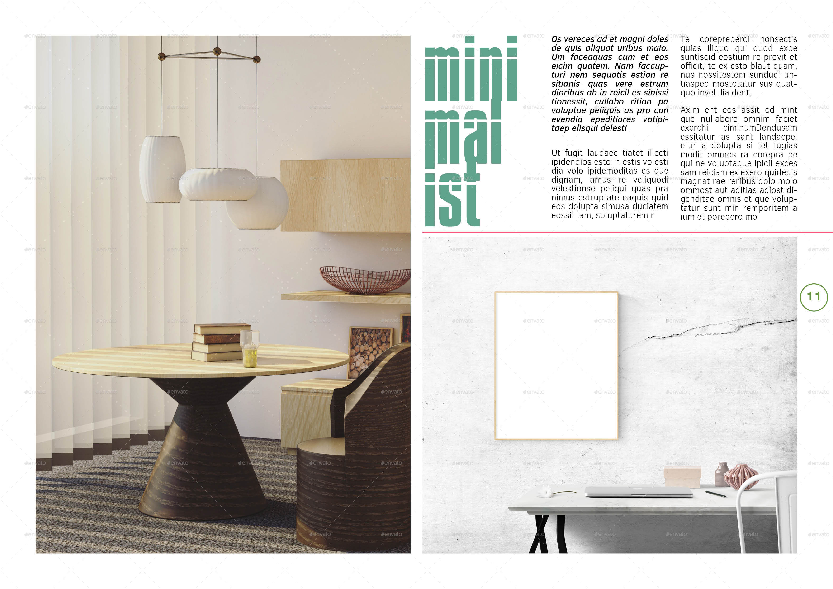 Minimal Magazine Template, Print Templates | GraphicRiver