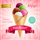 Enjoy Ice Cream Poster, Vectors | GraphicRiver