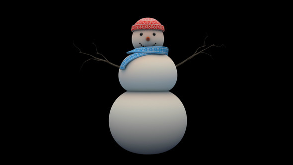 Snowman Seamless Loop, Motion Graphics | VideoHive