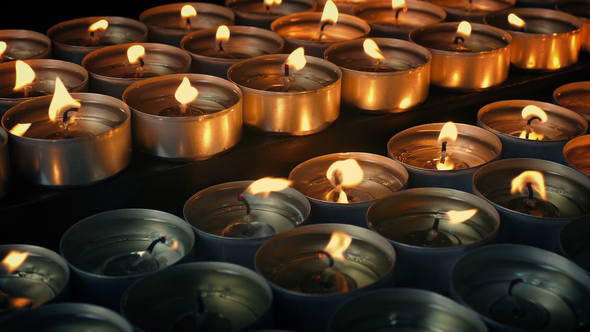 Lots Of Candles Blown Out, Stock Footage | VideoHive
