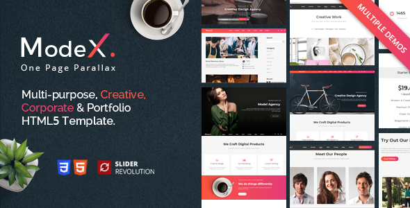 Modex - One Page Parallax by themesindustry | ThemeForest