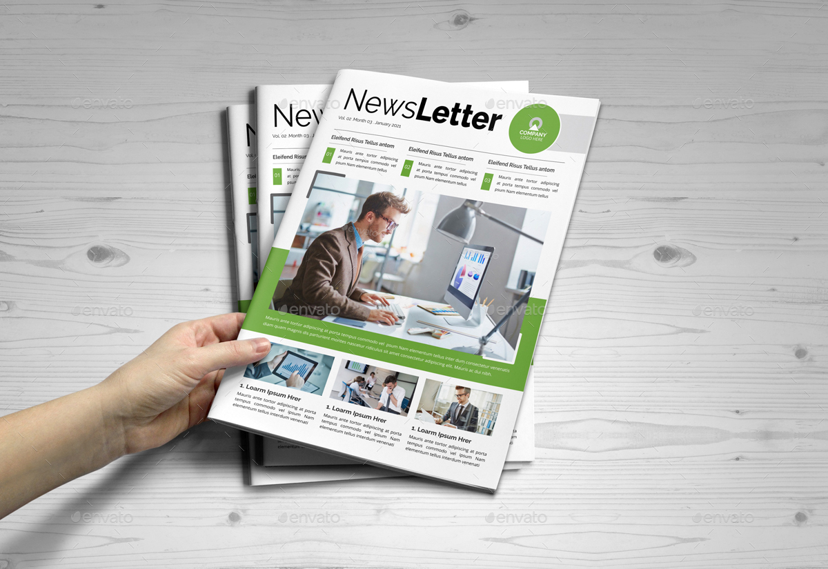Newsletter Indesign Template v7, Print Templates | GraphicRiver