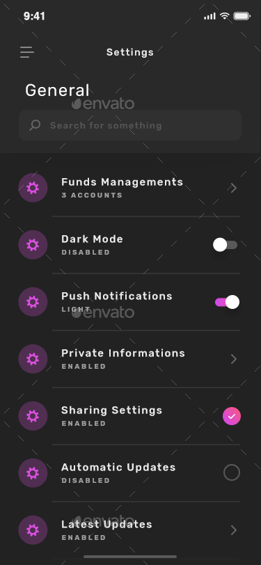 Violett - Mobile Business & Dashboard App UI Kit for, Web Elements