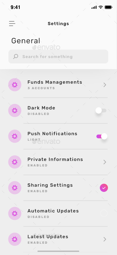 Violett - Mobile Business & Dashboard App UI Kit for, Web Elements