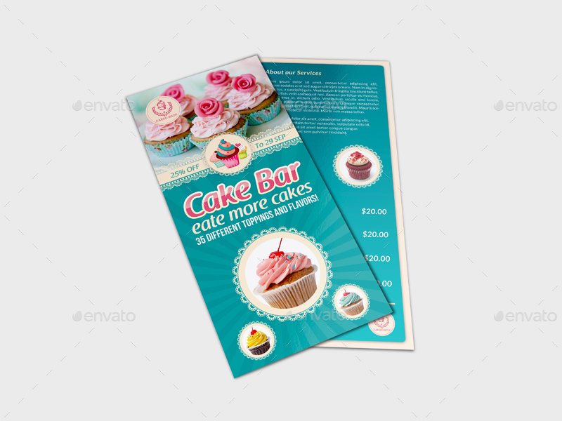 Cake Shop Advertising Bundle Vol.4, Print Templates | GraphicRiver