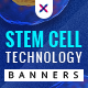Stem Cell Technology Web Banner Set, Web Elements | GraphicRiver