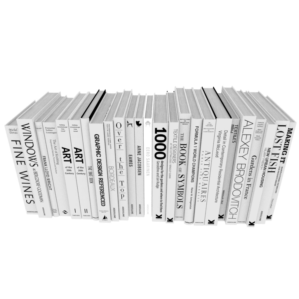 Design Books Stack by alpess | 3DOcean