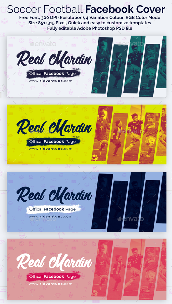 Soccer Football Facebook Cover, Web Elements | GraphicRiver