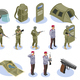 Military Special Forces Isometric Icons, Vectors | GraphicRiver