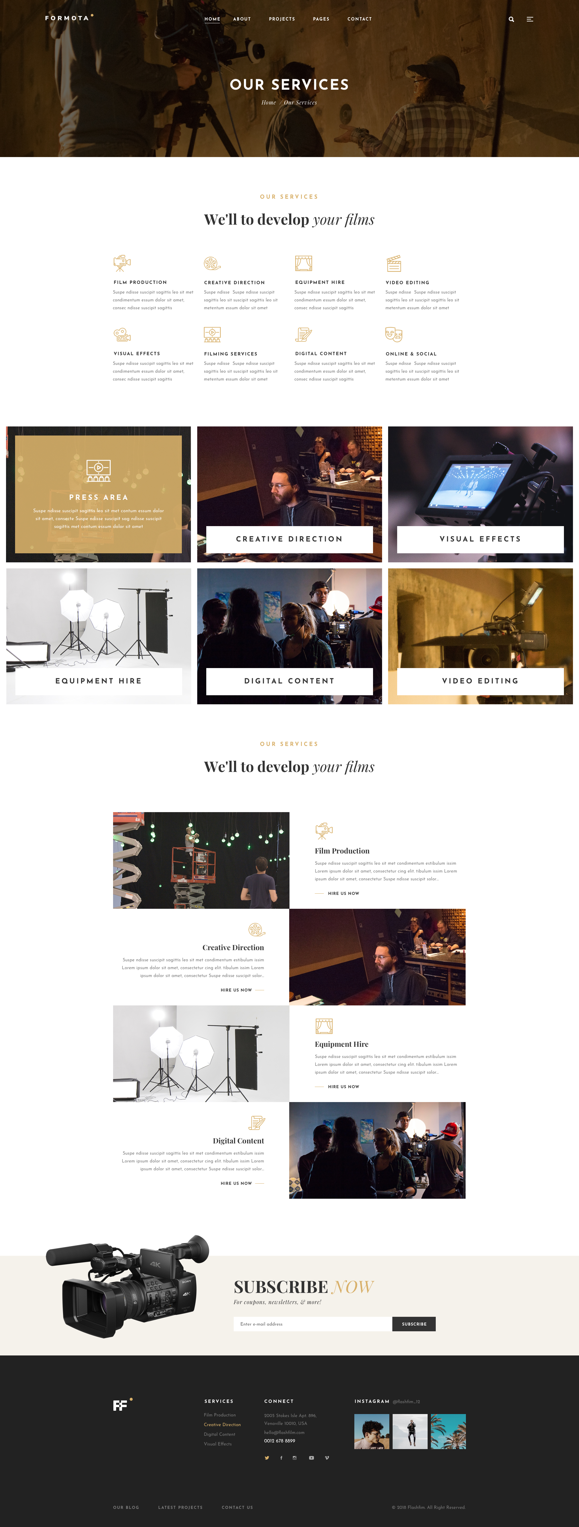 Formota - Movie Studios and Filmmakers Sketch Template by HaruTheme