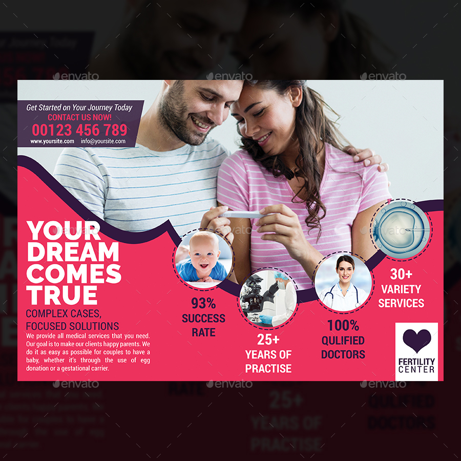 Fertility Center Flyer, Print Templates | GraphicRiver