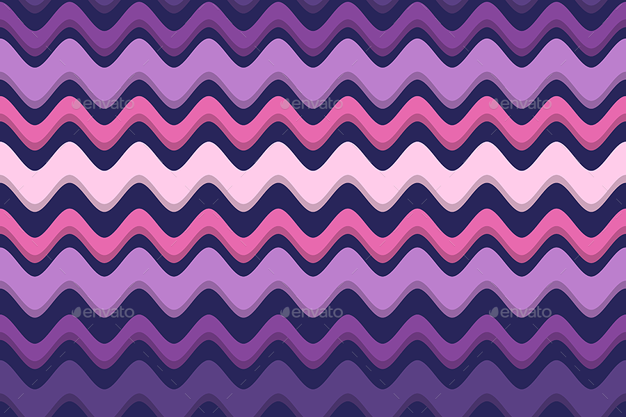 Multi-colored Wavy Seamless Patterns by themefire | GraphicRiver