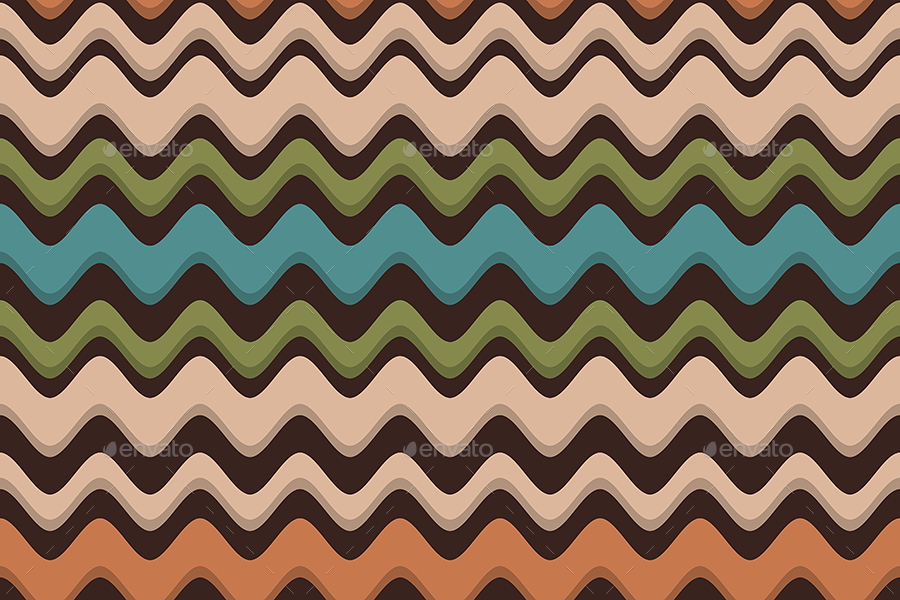 Multi-colored Wavy Seamless Patterns by themefire | GraphicRiver