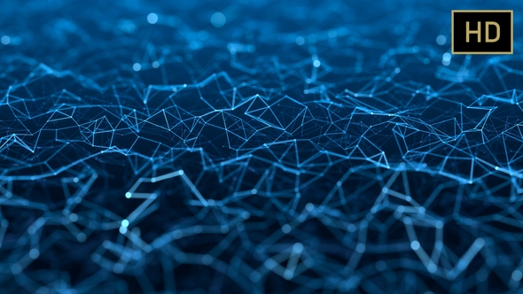 Plexus Background Flow - Blue by ArtvisionVFX | VideoHive
