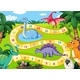 Prehistoric Dinosaurs Boardgame Scene, Vectors | GraphicRiver