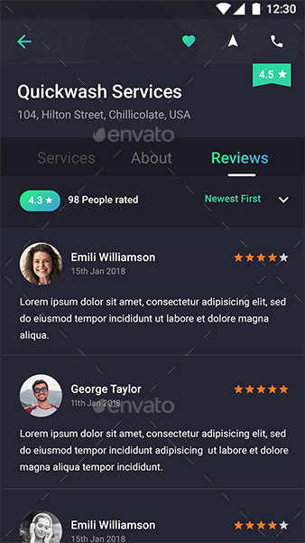 2 App UI Kit| Car Service Appointment Booking App UI| Car Service ...
