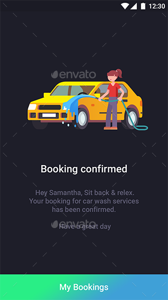 2 App UI Kit| Car Service Appointment Booking App UI| Car Service ...