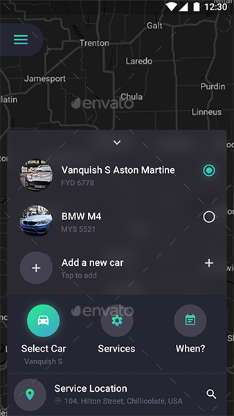 2 App UI Kit| Car Service Appointment Booking App UI| Car Service ...