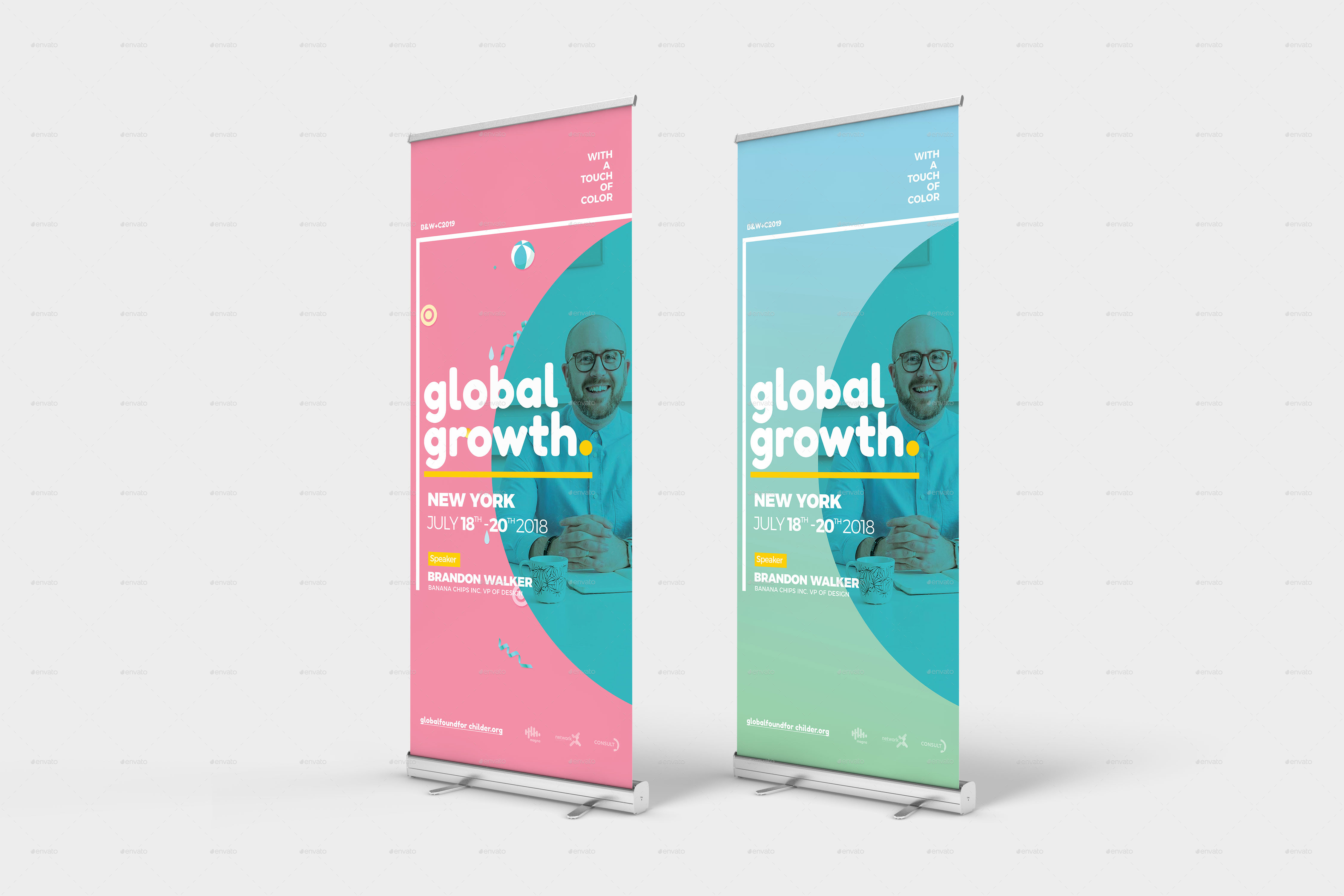 Event Conference Roll-up Banner, Print Templates | GraphicRiver