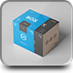 Carton Box Mockup 100x100x100 & Wrapper, Graphics | GraphicRiver